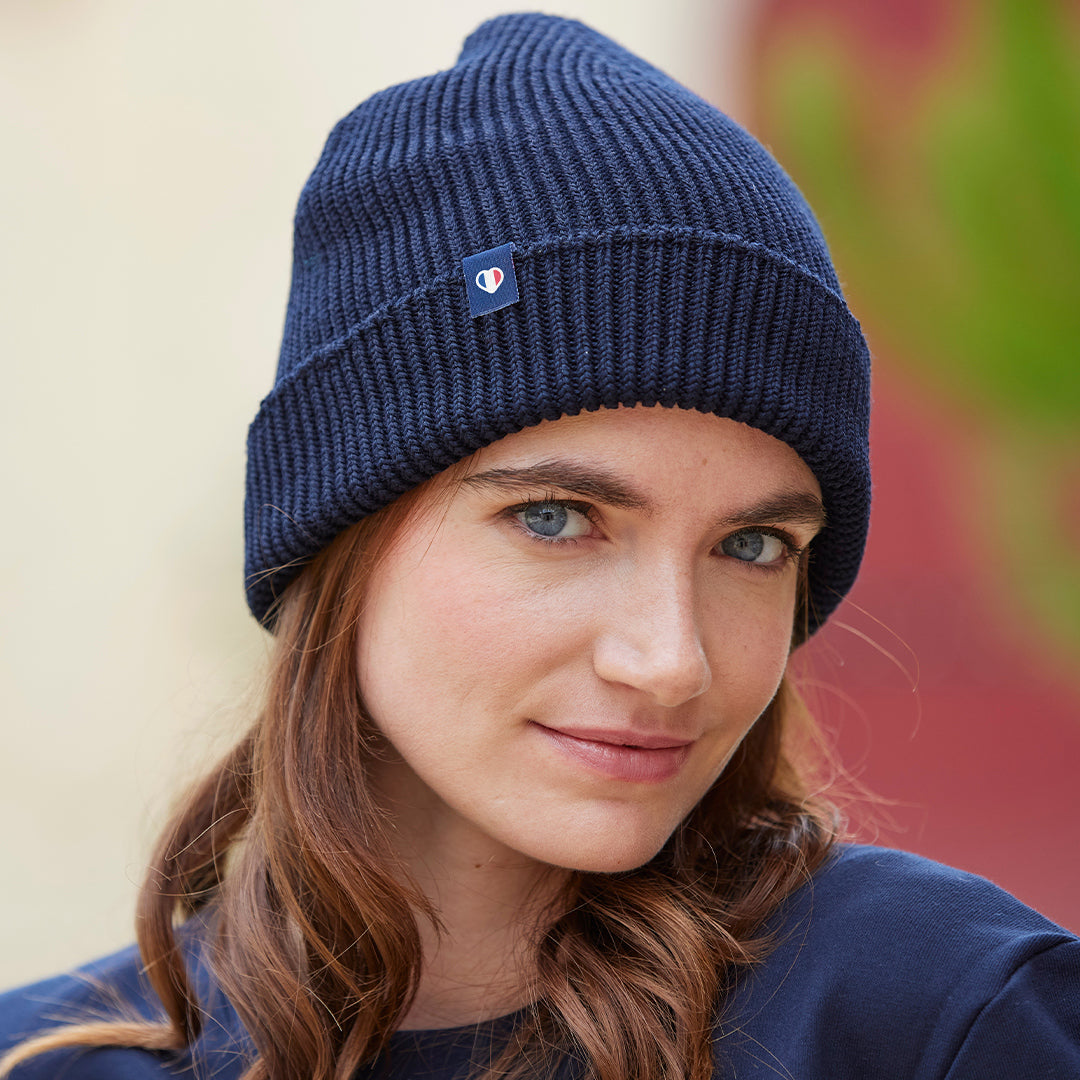 Bonnet Femme Bleu marine - Made in France - Cocorico