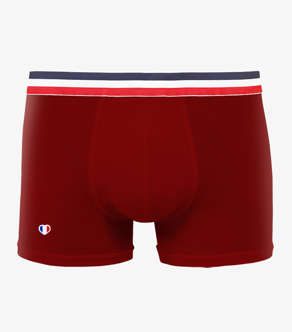 Boxer Homme Supporter Rouge - Iconique - Made in France - Cocorico