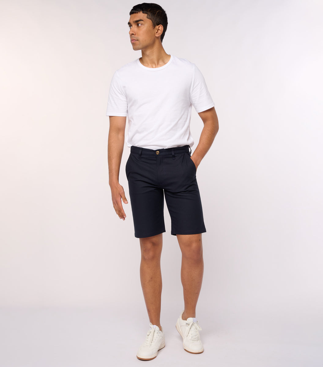 Bermuda Homme coton Bleu marine - Made in France - Cocorico