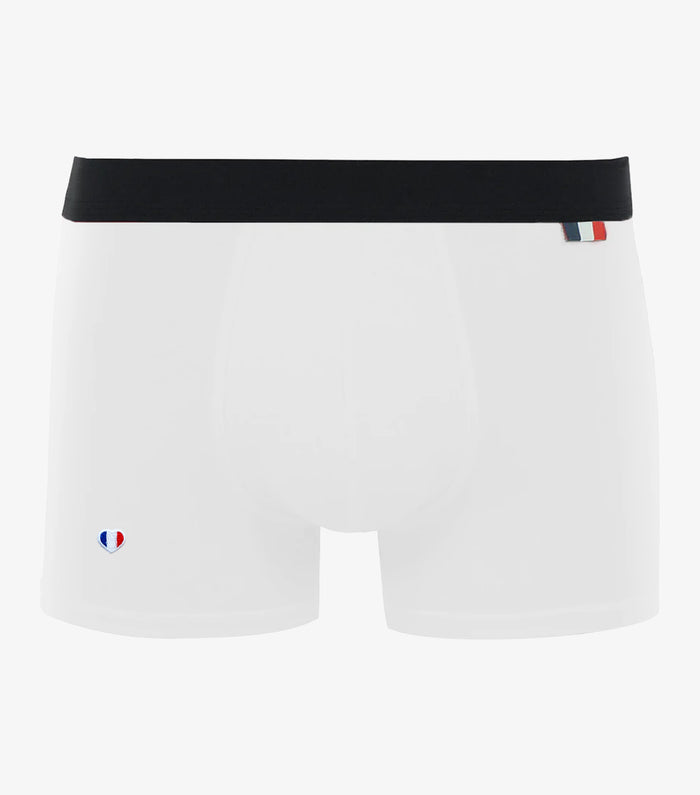 Boxer Homme Blanc - Iconique - Made in France - Cocorico