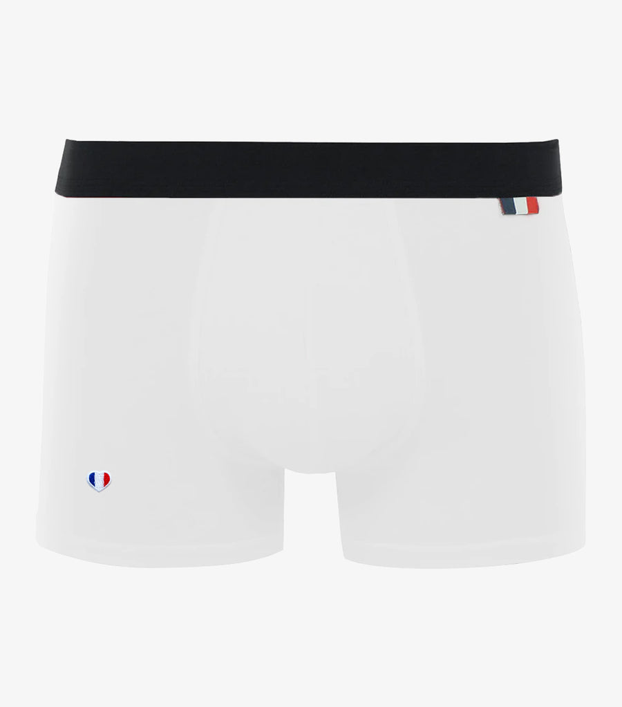 Boxer Homme Blanc - Iconique - Made in France - Cocorico