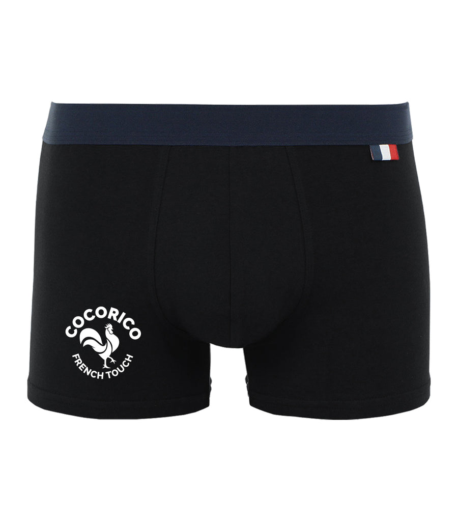 Boxer Homme Marine - Coq Français - Made in France - Cocorico