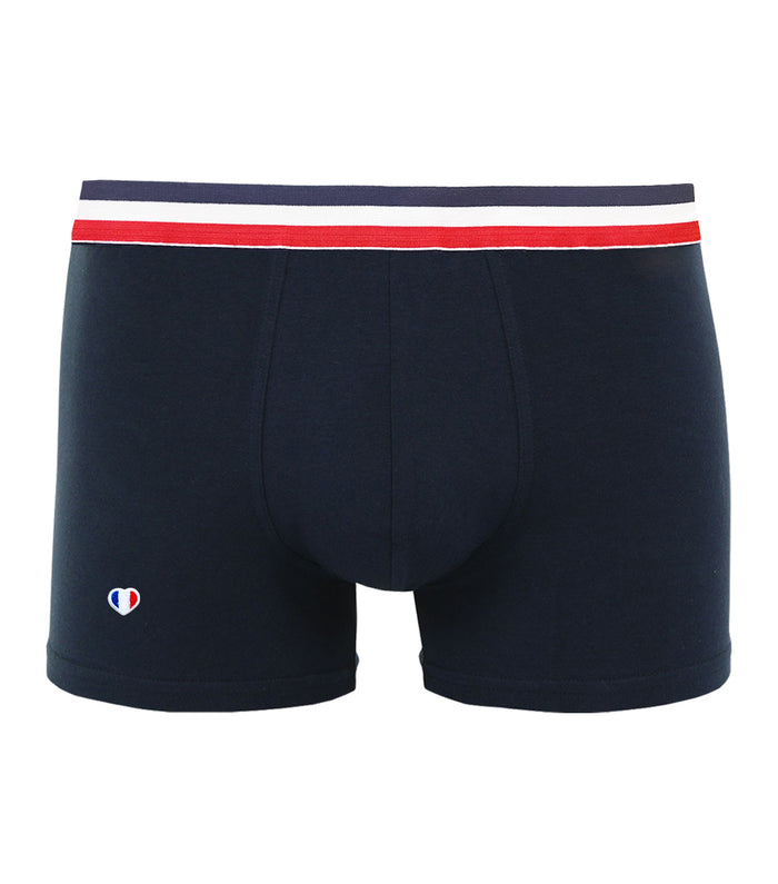 Boxer Homme Supporter Marine - Iconique - Made in France - Cocorico