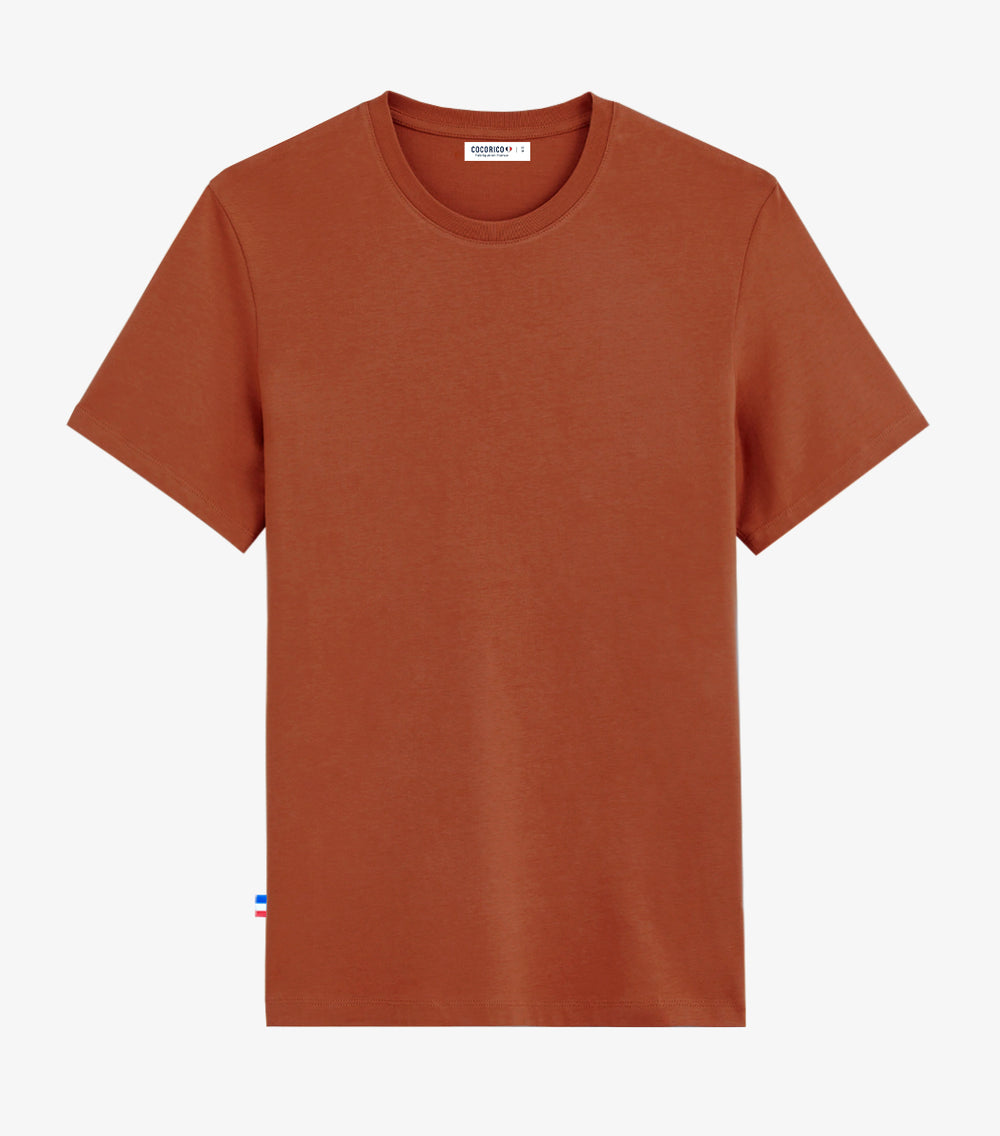 T-shirt Homme Terracotta - L'Intemporel - Made in France - Cocorico